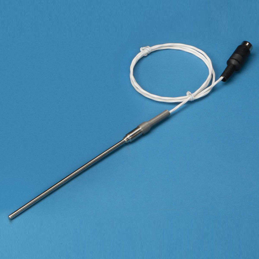Immersion Probe 6″ Solid PTFE Platinum RTD 3′ Lead | MiTeGen